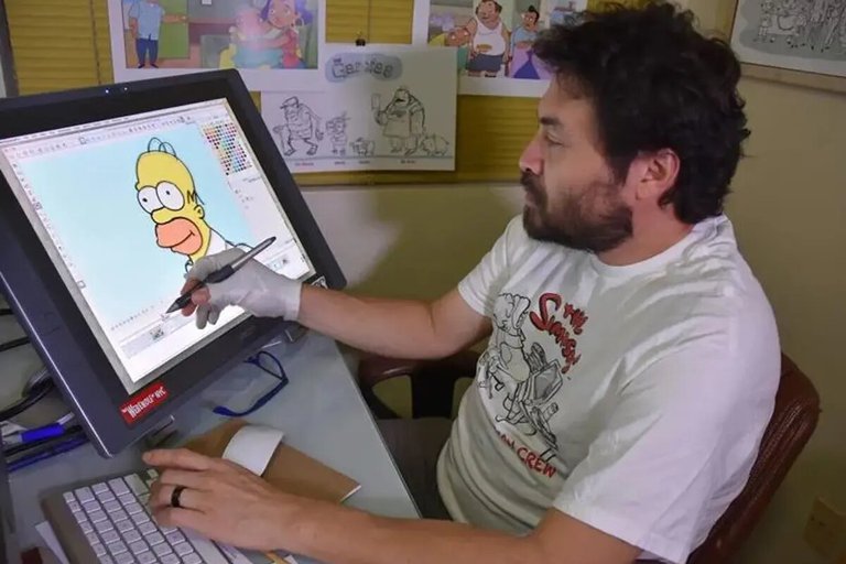 Falleció el artista Edwin Aguilar, uno de los dibujantes de Los Simpson ...